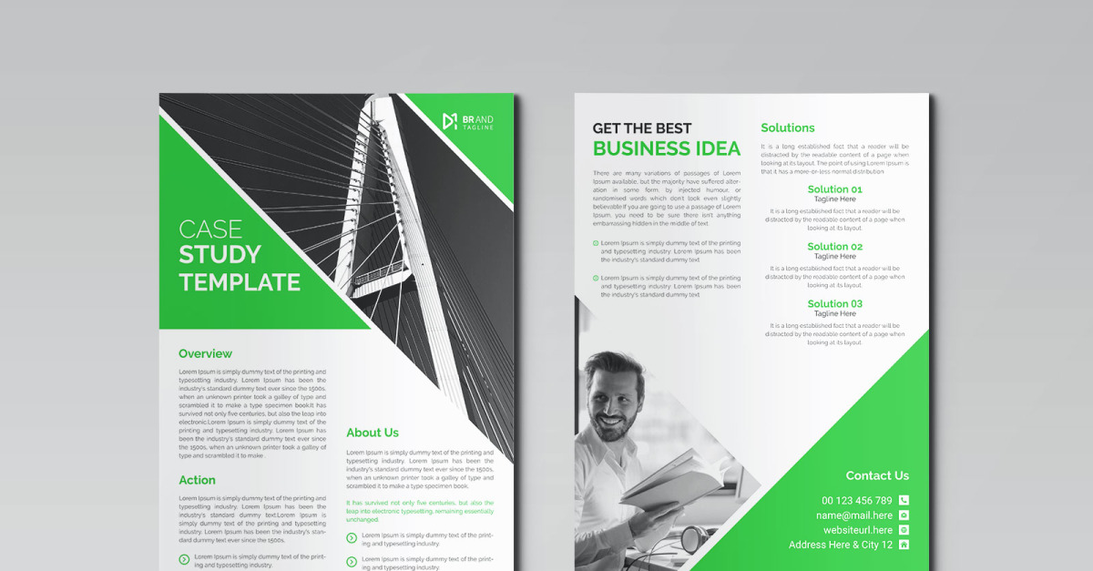 Creative and professional corporate case study design