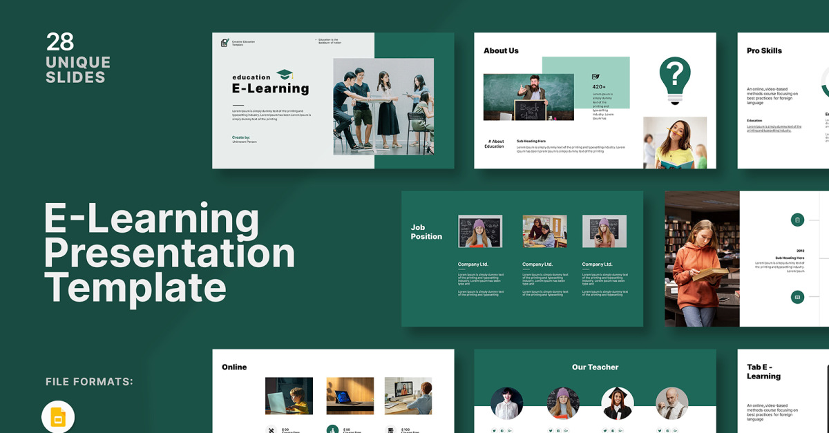 Digital Education Googleslide Presentation Template