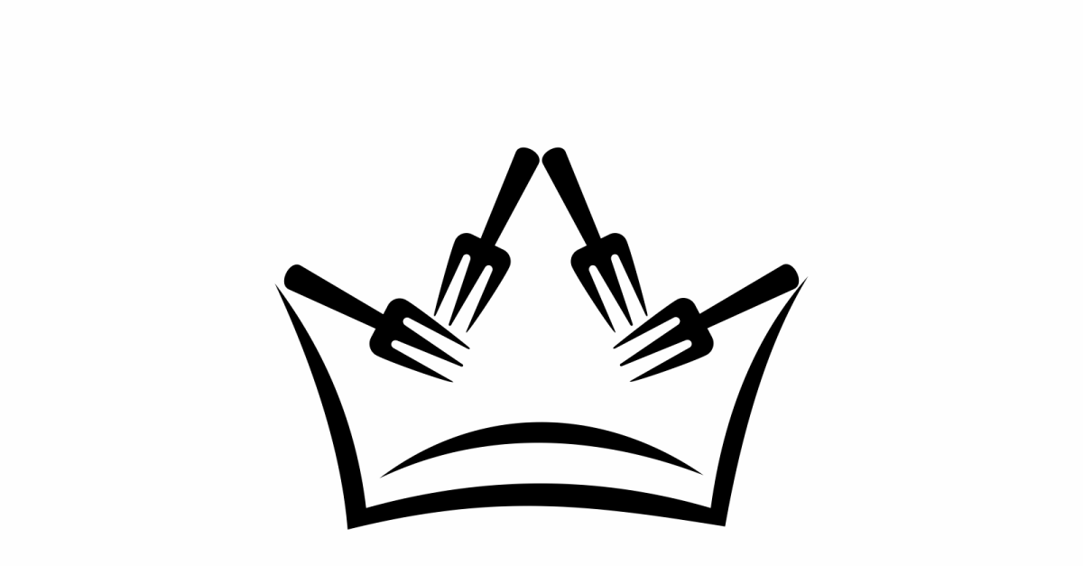 Foods king line logo template #383622 - TemplateMonster