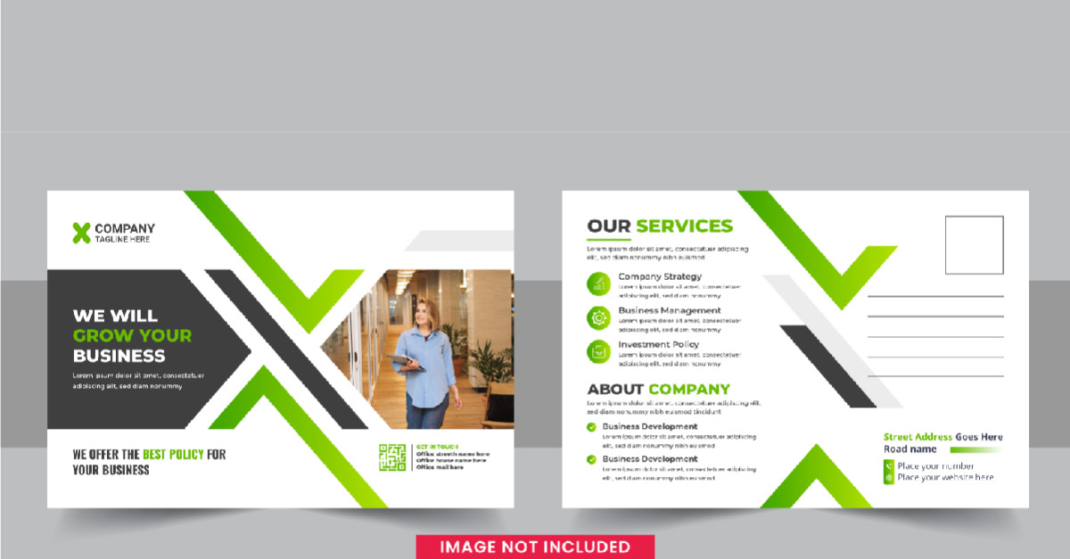 Modello di progettazione cartolina aziendale, layout di progettazione ...