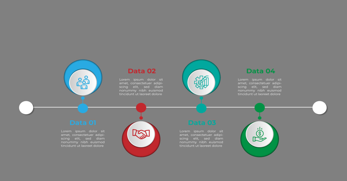 Circle style vector eps infographic design. - TemplateMonster