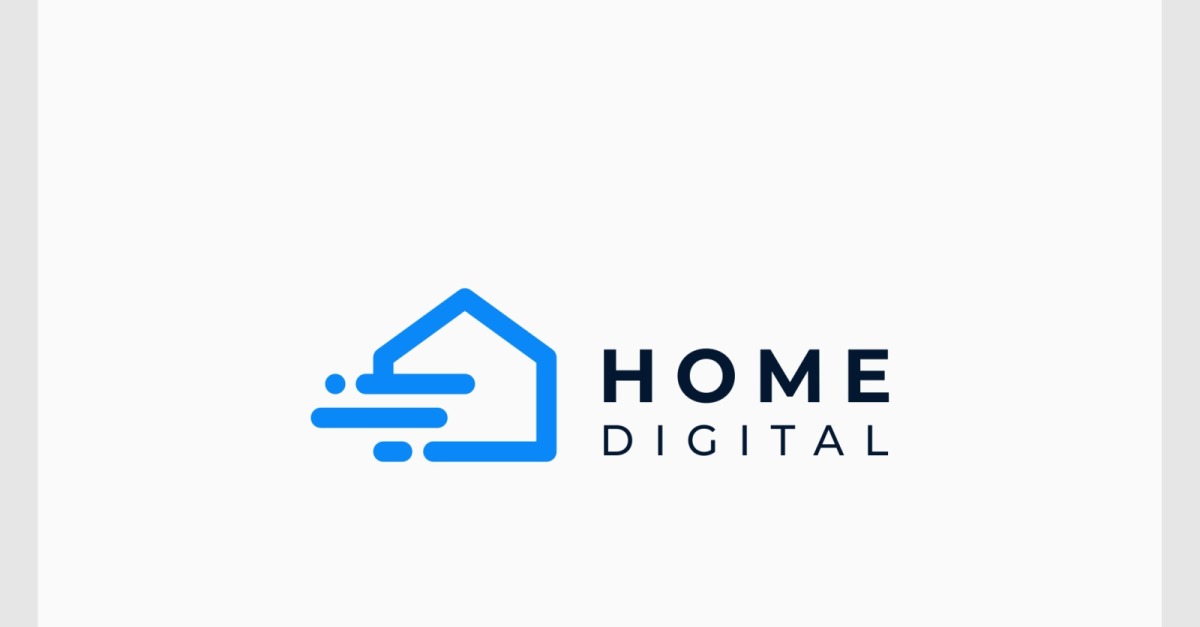 House Digital Home Tech Logo #384409 - TemplateMonster