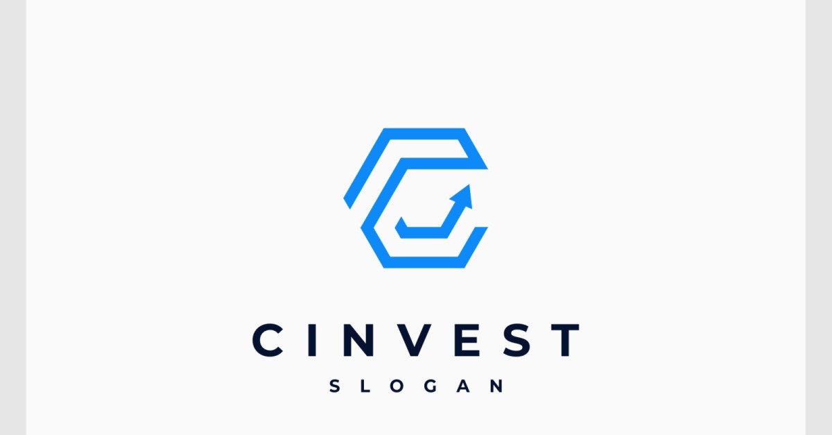 Litera C Strzałka w górę Logo sukcesu - TemplateMonster