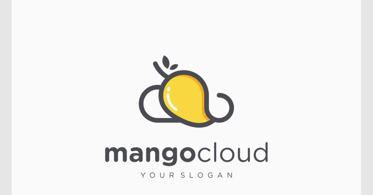 Logotipo criativo de manga Cloud Fruit - TemplateMonster