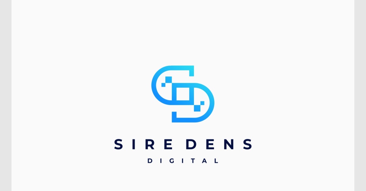 Lettera DS SD Digital Tech Logo #384850 - TemplateMonster