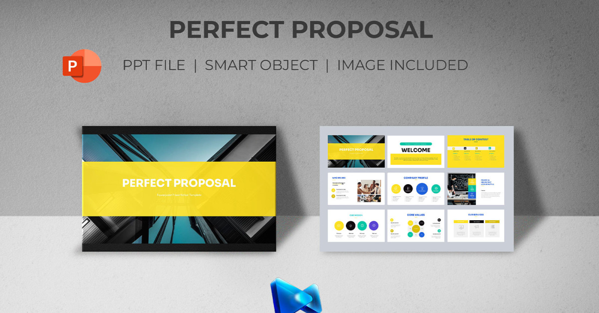 Plantilla de presentación de PowerPoint de propuesta perfecta