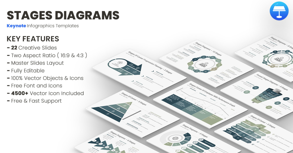 Stages Diagrams Keynote Templates #385669 - TemplateMonster