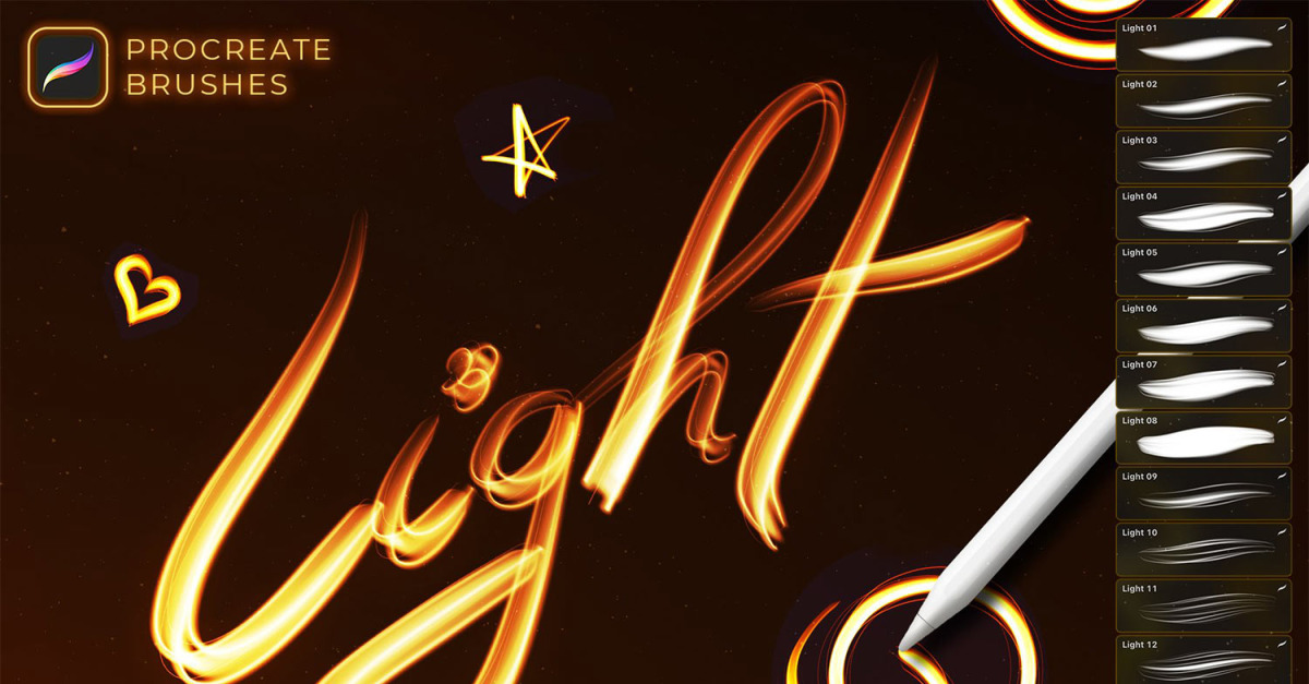 Light Painting Procreate Brushes #385906 - TemplateMonster