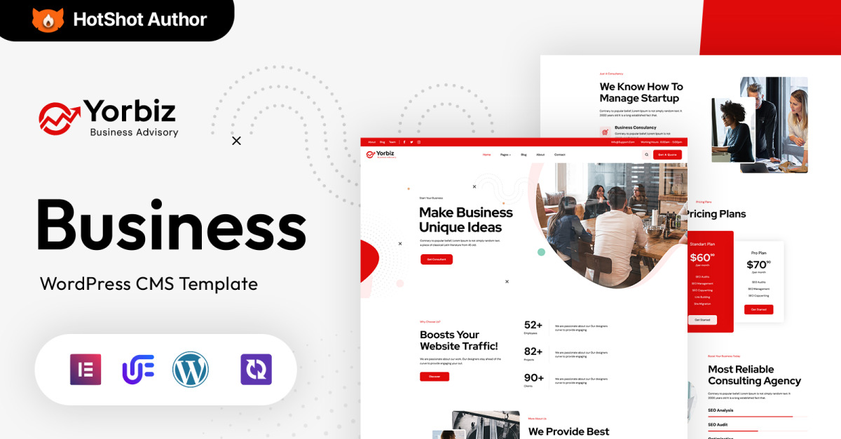 Yorbiz - Tema WordPress Elementor multipropósito empresarial