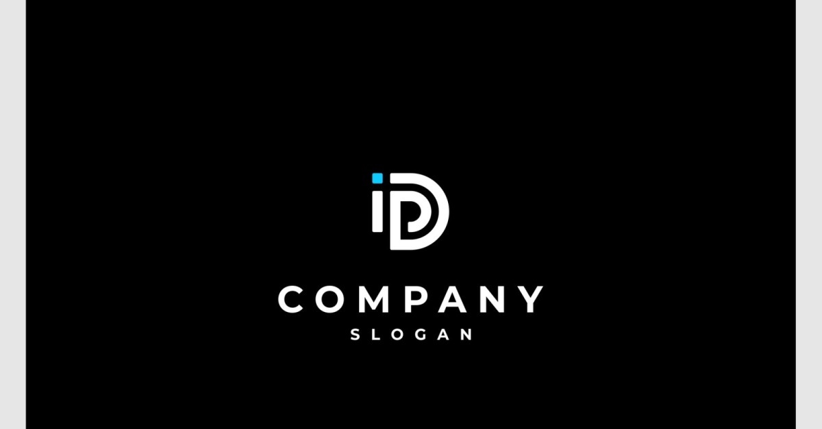 Letter ID DI Simple Monogram Logo #386151 - TemplateMonster