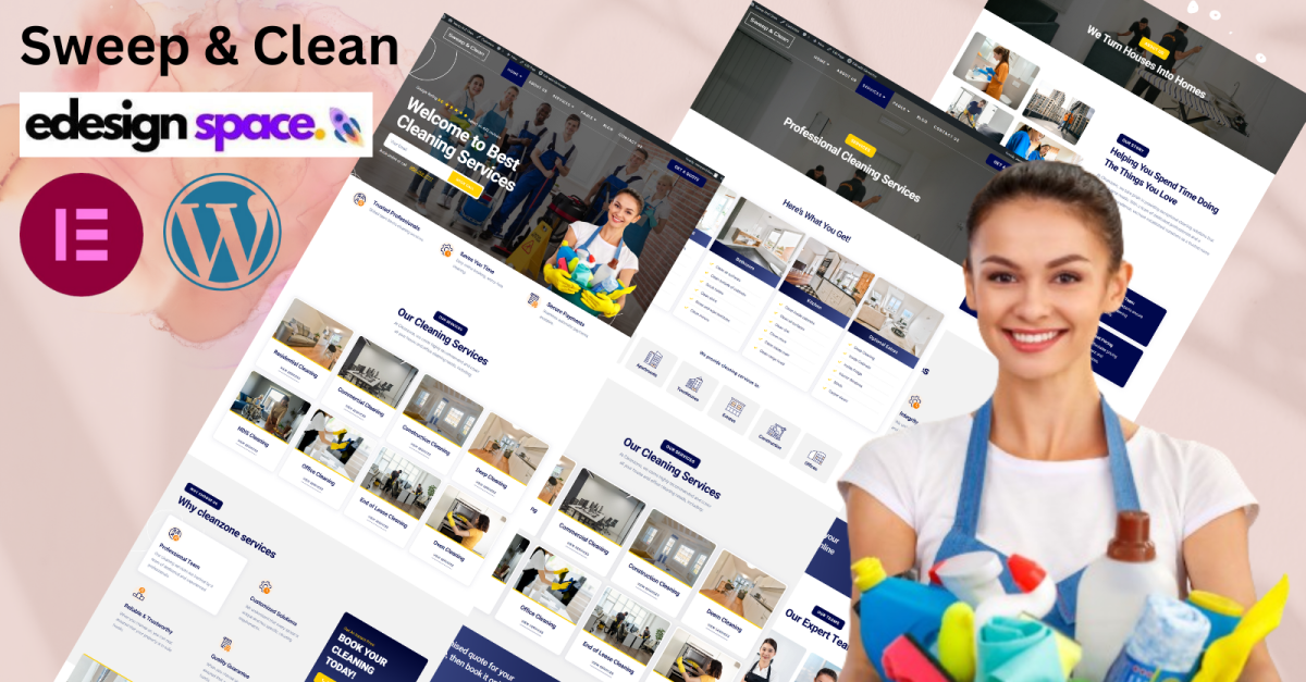 Sweep & Clean – WordPress-Theme für Reinigungsdienste