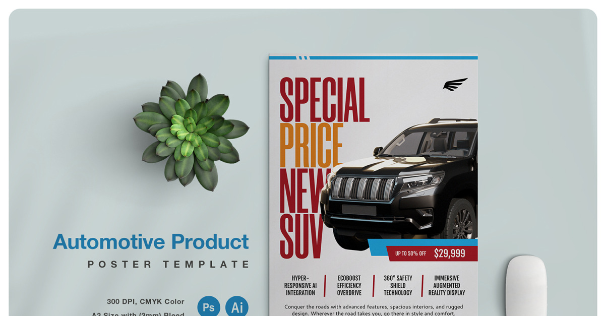 Automotive Product Poster #386205 - TemplateMonster