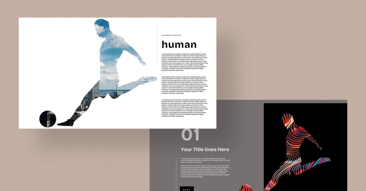 İnsan İlham Verici Pitch Deck PowerPoint Şablonu