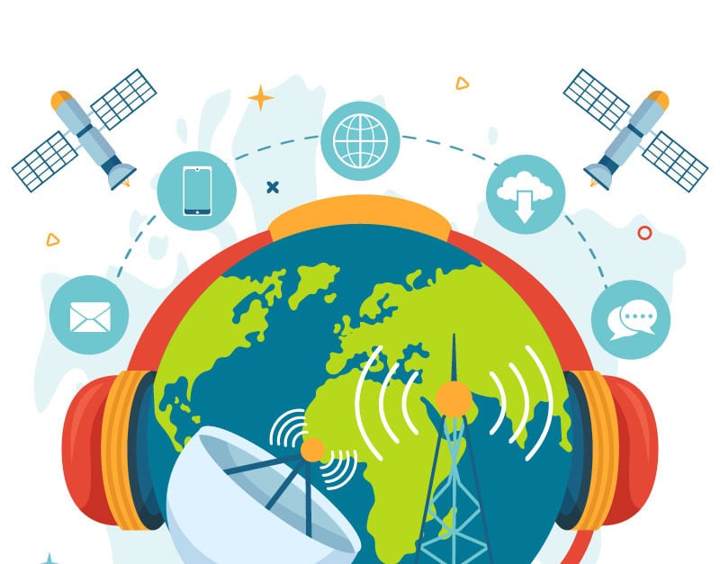 12 World Telecommunication and Information Society Day Illustration