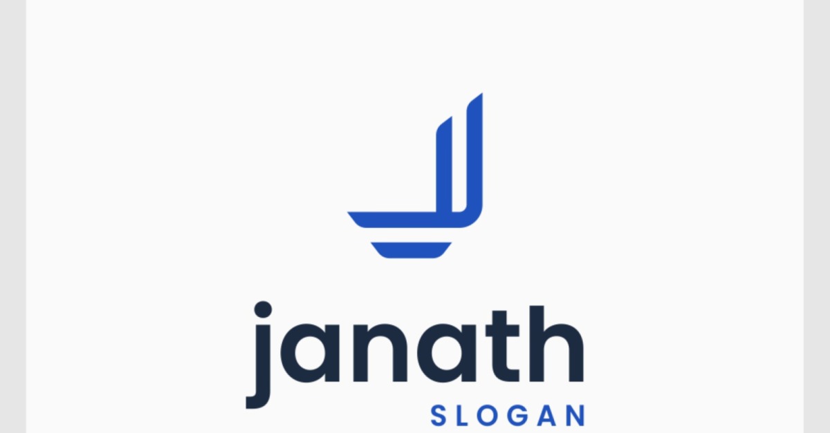 Letter J Simple Modern Logo #386322 - TemplateMonster