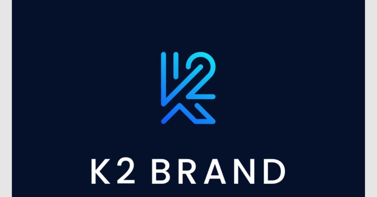 Litera K2 2K Inicjały Proste Logo #386383 - TemplateMonster