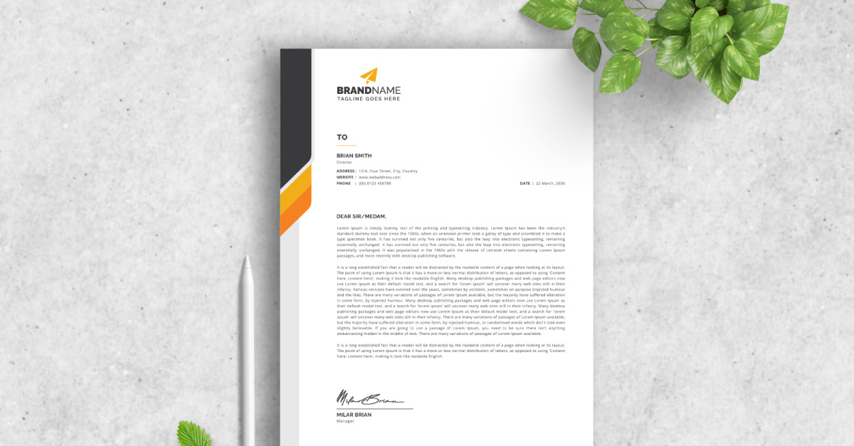 Design de papel timbrado, papel timbrado moderno, papel timbrado ...