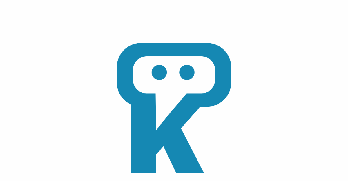 Letter k chat logo template #386813 - TemplateMonster