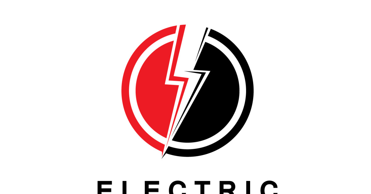 Electric flash thunderbolt logo version 1 - TemplateMonster