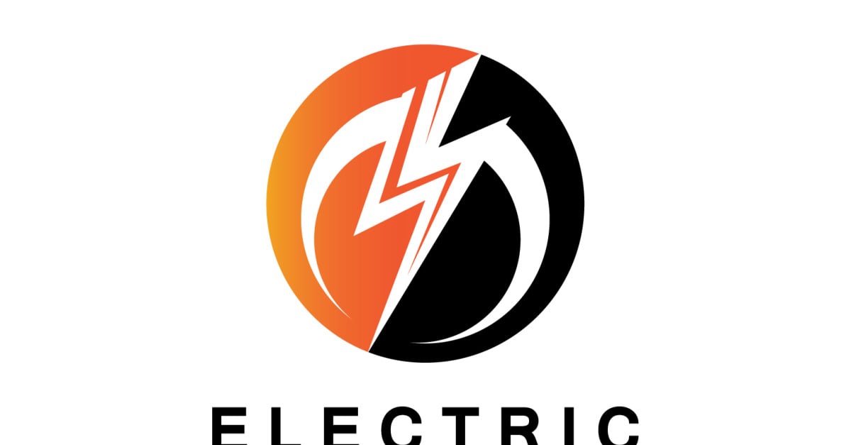 Electric flash thunderbolt logo version 24 - TemplateMonster