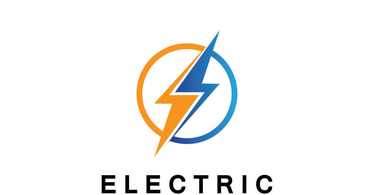 Electric flash thunderbolt logo version 28 - TemplateMonster
