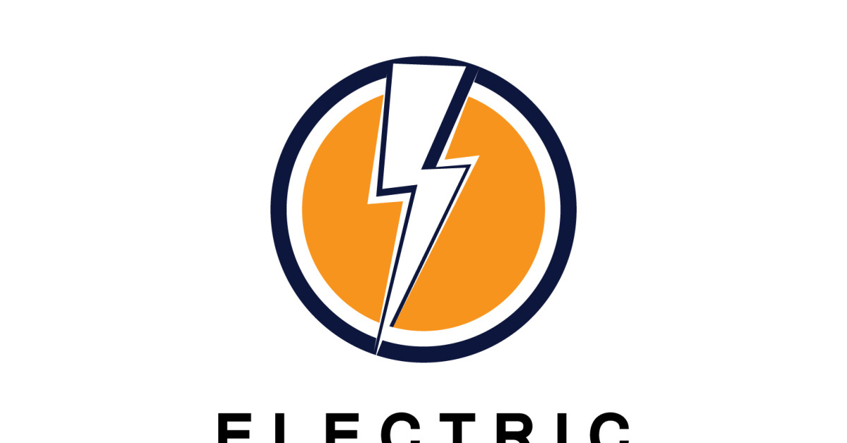 Electric flash thunderbolt logo version 3 - TemplateMonster