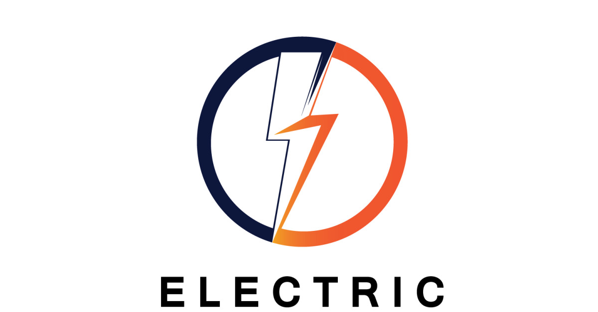 Electric flash thunderbolt logo version 9 - TemplateMonster
