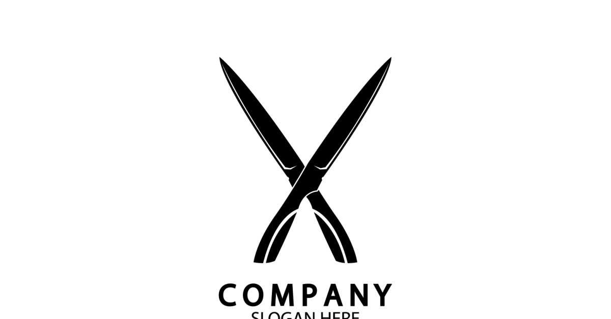 Kitchen knife symbol template logo vector version 13