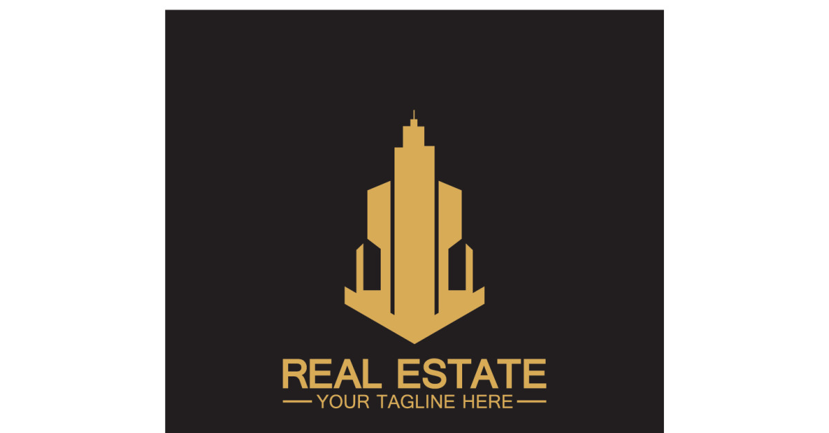 Emlak binası kule logo şablonu sürüm 11 - TemplateMonster