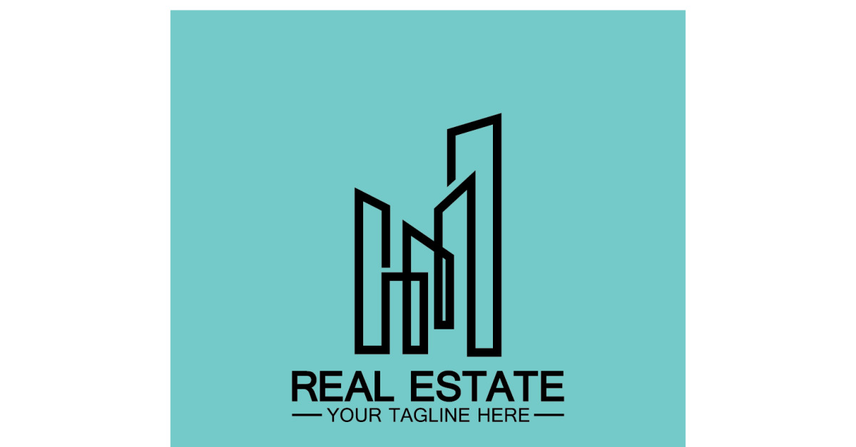 Emlak binası kule logo şablonu sürüm 15 - TemplateMonster