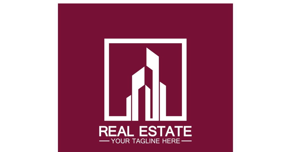 Emlak binası kule logo şablonu sürüm 16 - TemplateMonster