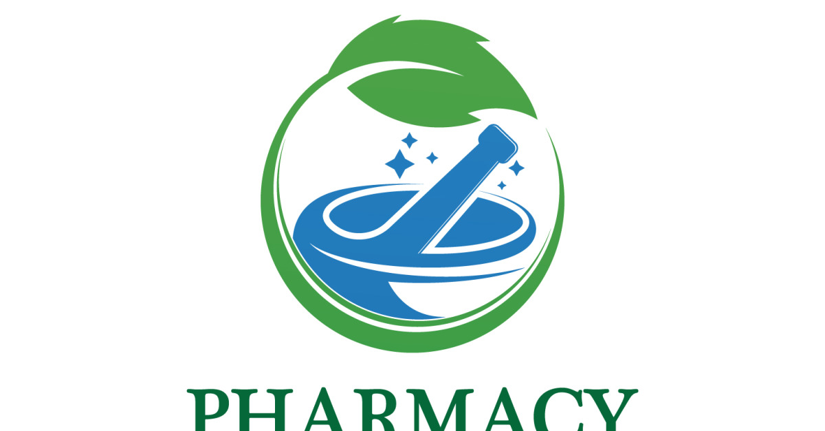 Modèle de logo à base de plantes Parmacy version 19