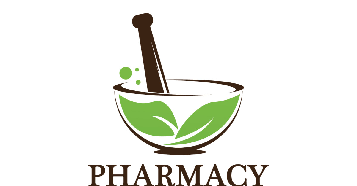 Modello logo erbe Parmacy versione 8 - TemplateMonster