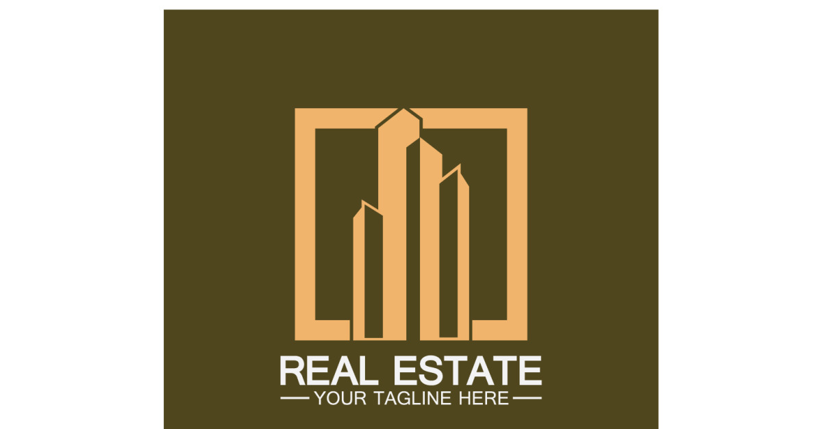 Real estate building tower logo template version 17