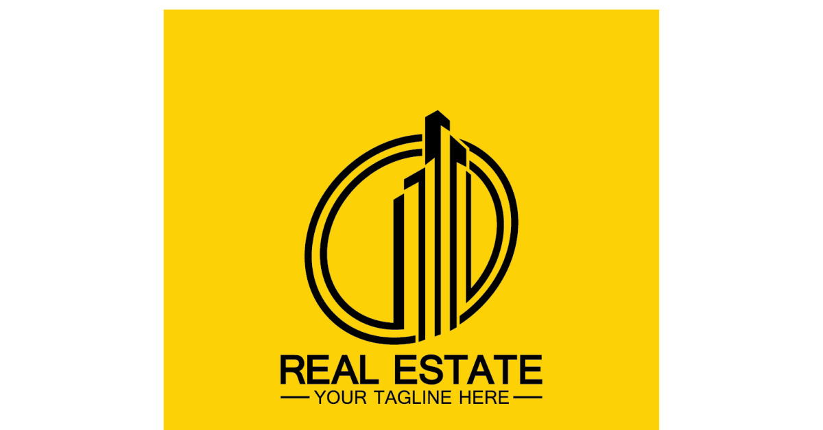 Real estate building tower logo template version 28