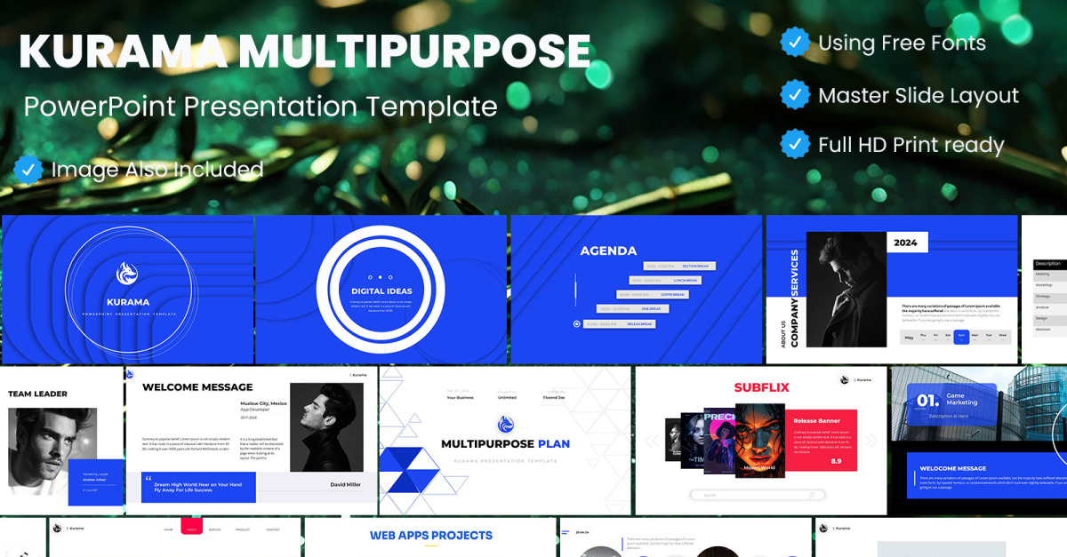 Víceúčelová šablona prezentace PowerPoint - TemplateMonster