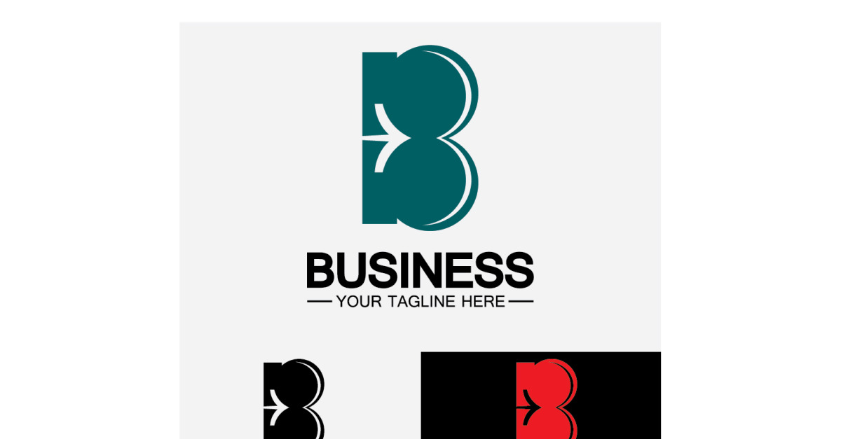 Modern and unique letter B initials logo design v14