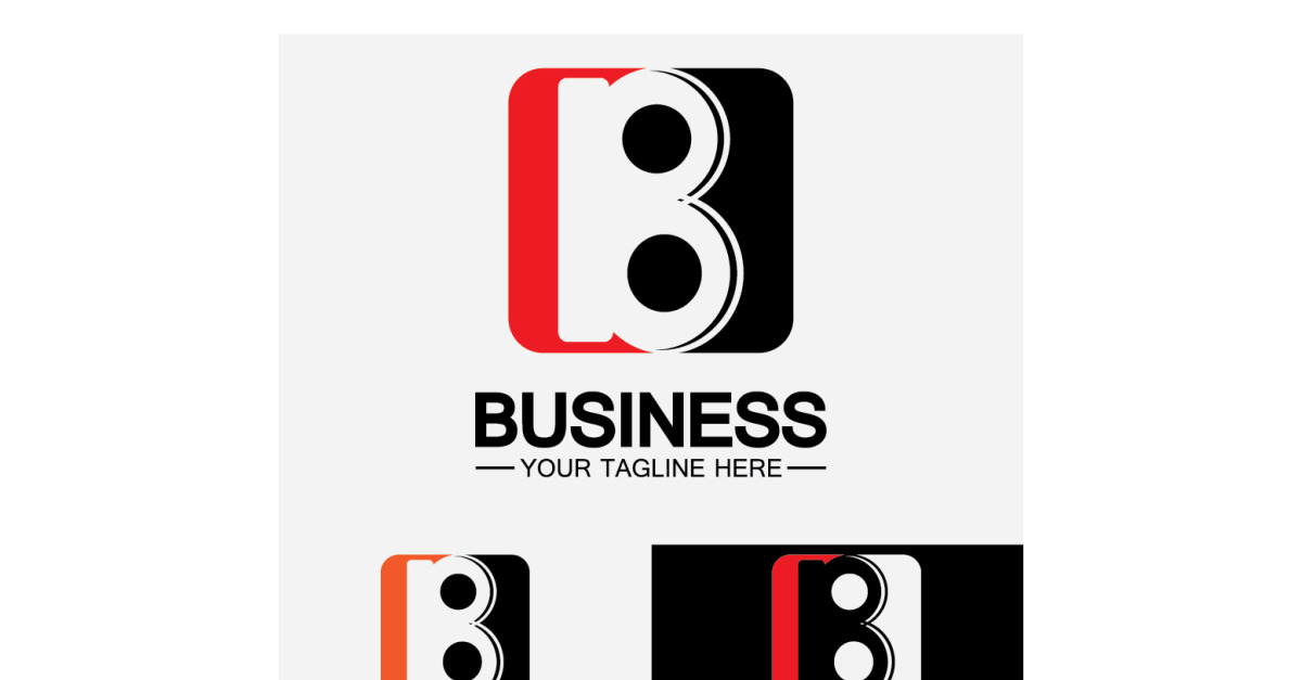 Modern and unique letter B initials logo design v28