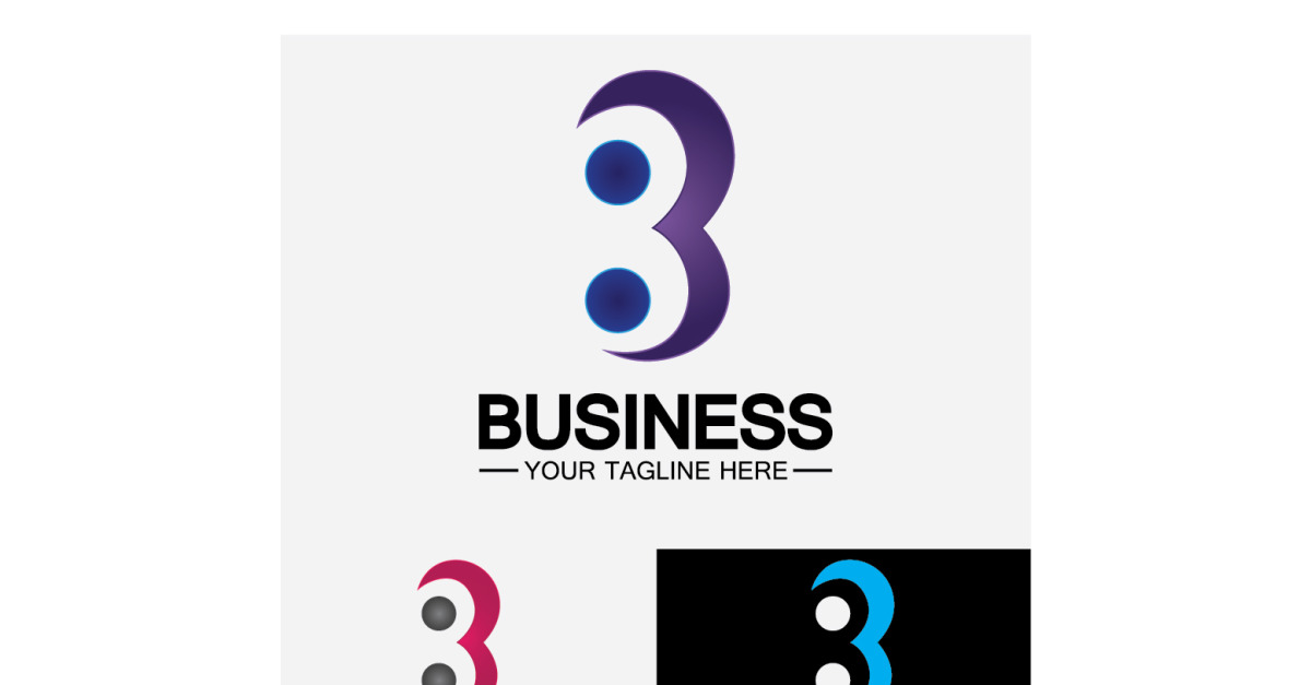 Moderní a jedinečný design loga iniciály písmene B v9