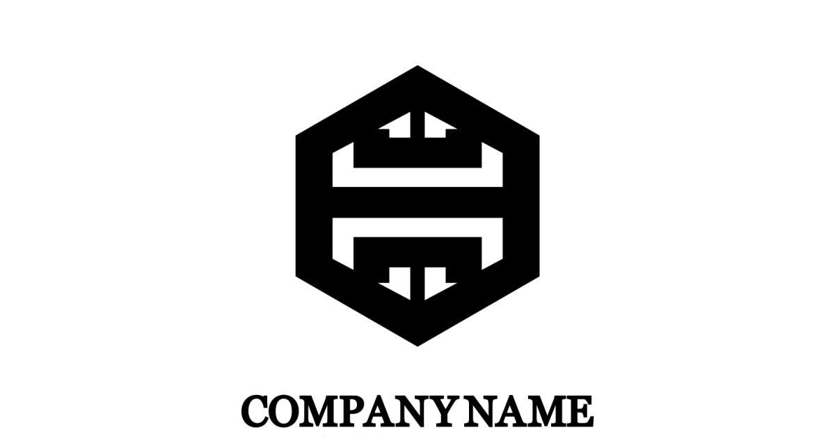 H harfi logo simge tasarım şablonu öğeleri v33