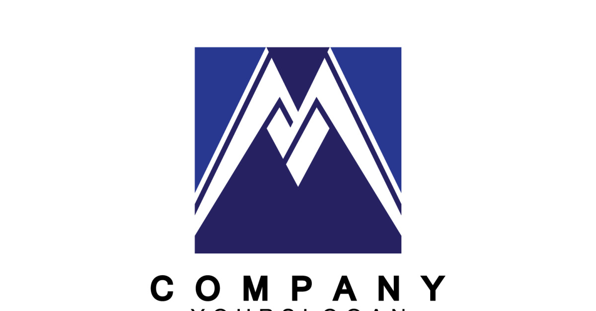 Letter M logo design or corporate identity v1
