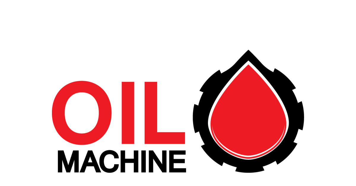 Disegno del simbolo del logo Oil Gear Machine, logo goccia d'olio con ...