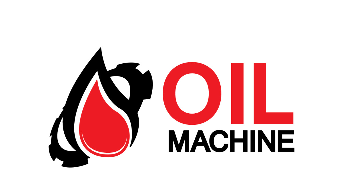 Oil Gear Machine logo symbol design, oil drop logo with vector gear v15