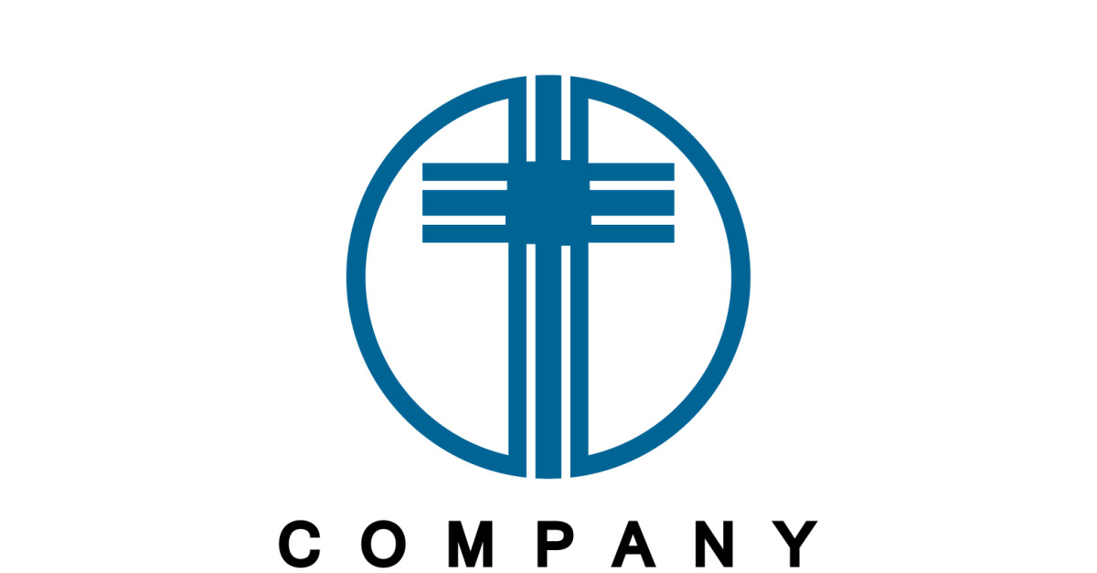 Christian cross vector symbol flat style. v20