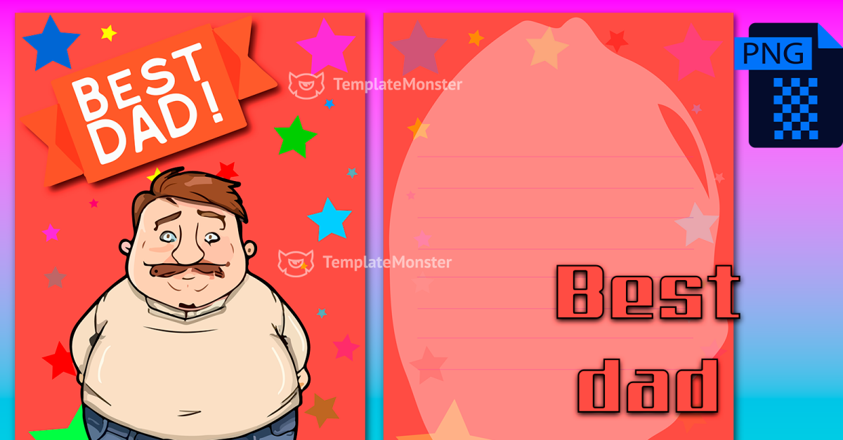 Carte postale du meilleur papa 4 (Le meilleur papa)