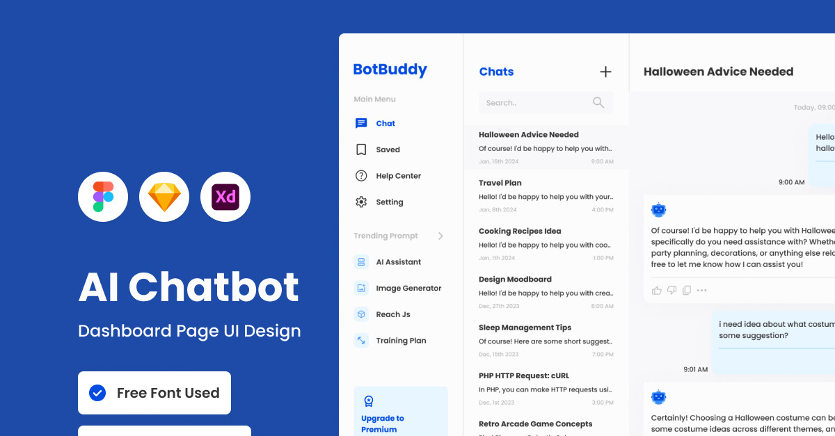 BotBuddy - AI Chatbot Dashboard V1 #388555 - TemplateMonster