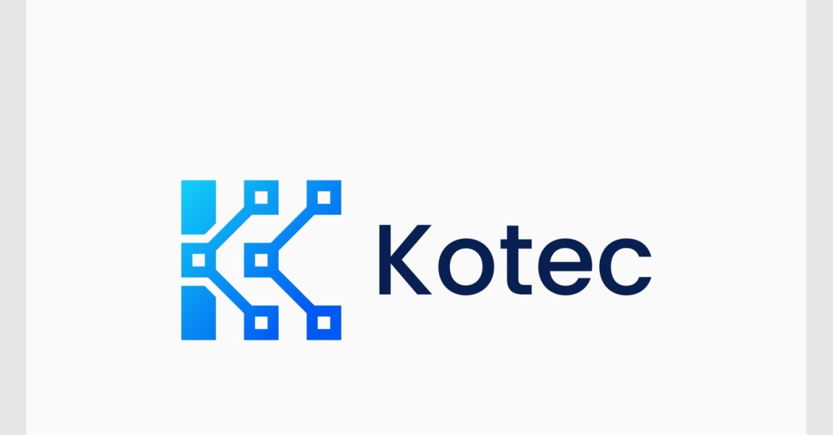 Логотип підключення даних буквою K #388535 - TemplateMonster