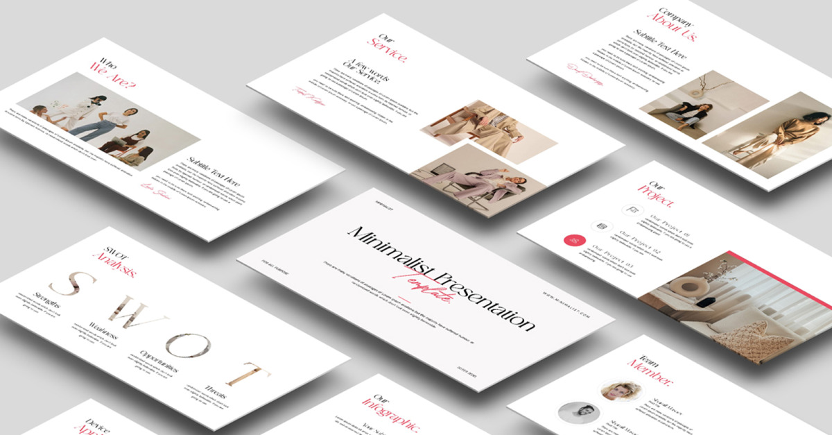 Minimal Powerpoint Layout Presentation Template