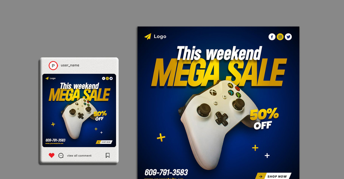 Product Sale Social Media Post Template 03 - TemplateMonster