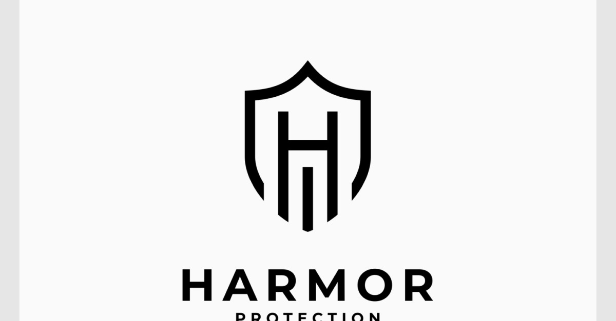 Letter H Protection Shield Logo #388969 - TemplateMonster